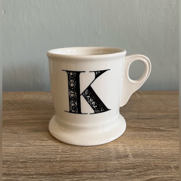 Anthropologie | Dining | Anthropologie Monogram Mug K | Poshmark